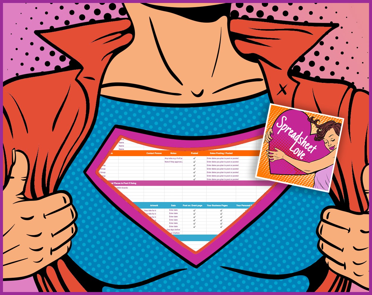MY HERO, THE SPREADSHEET – Colormaiden